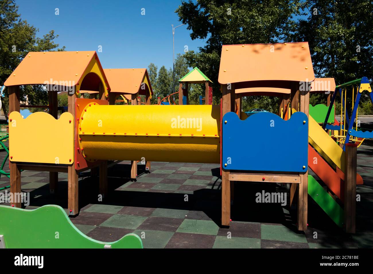 Play area. Children's playground. Kid zone Stock Photo - Alamy