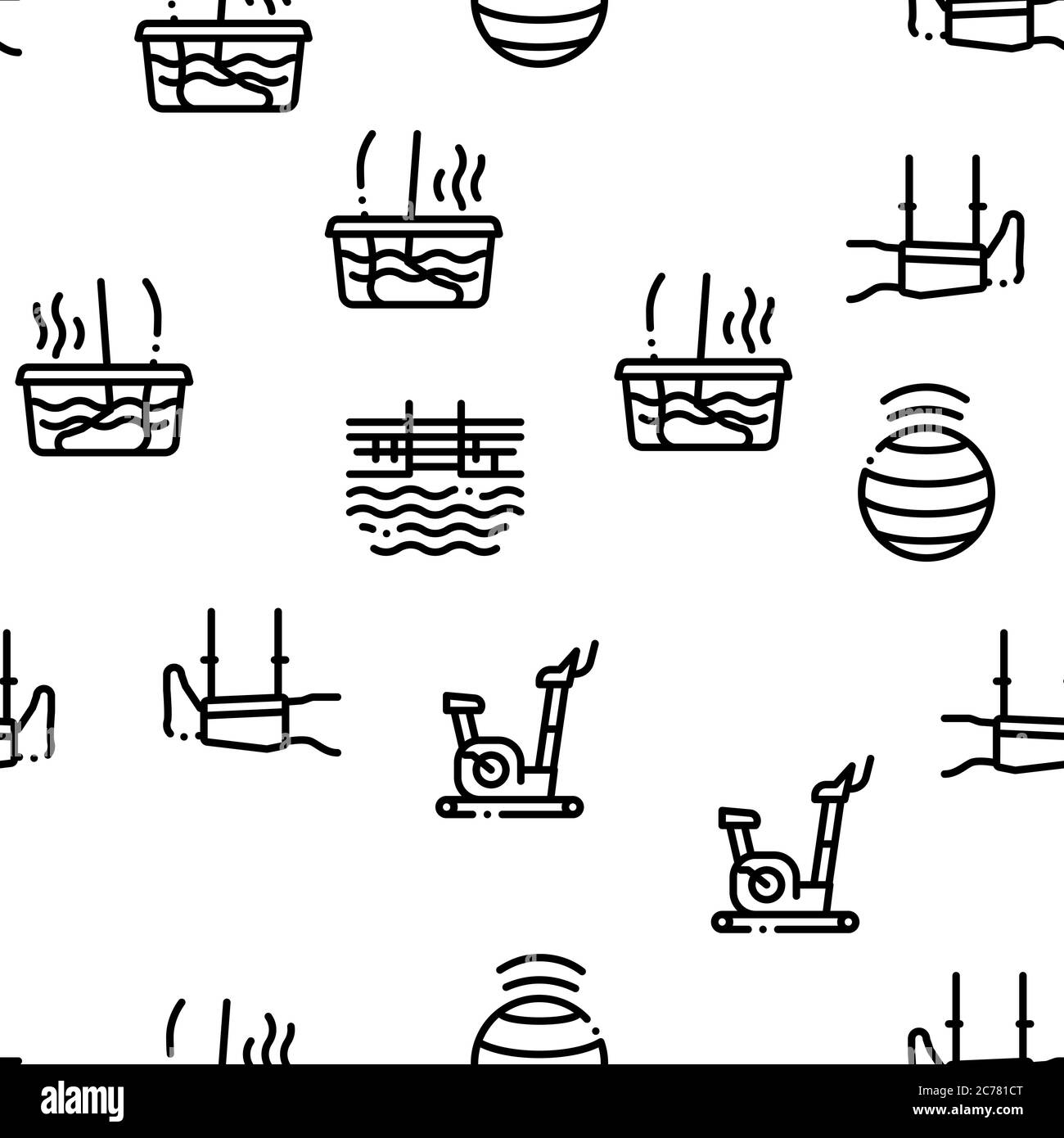 Physical Therapy And Recovery Icons Set Vector Stock Vector Image & Art ...