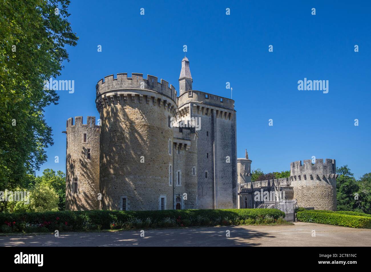 11th/12th and 19th century Chateau-Guillaume, Lignac, Indre (36 ...