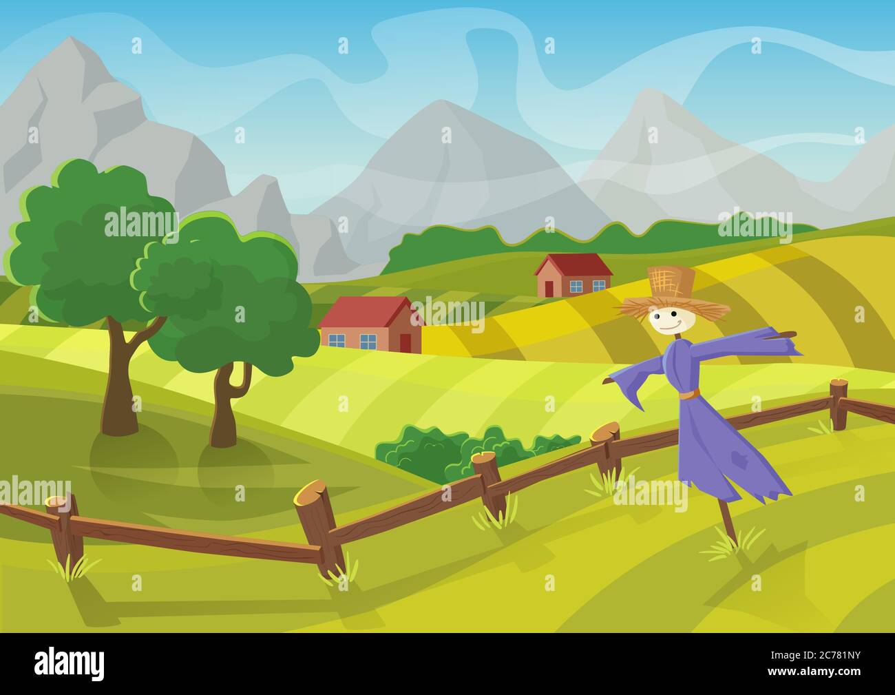 Field grown tree Stock Vector Images - Alamy