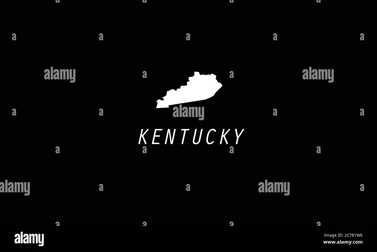 Kentucky map outline state vector illustration Stock Vector Image & Art ...