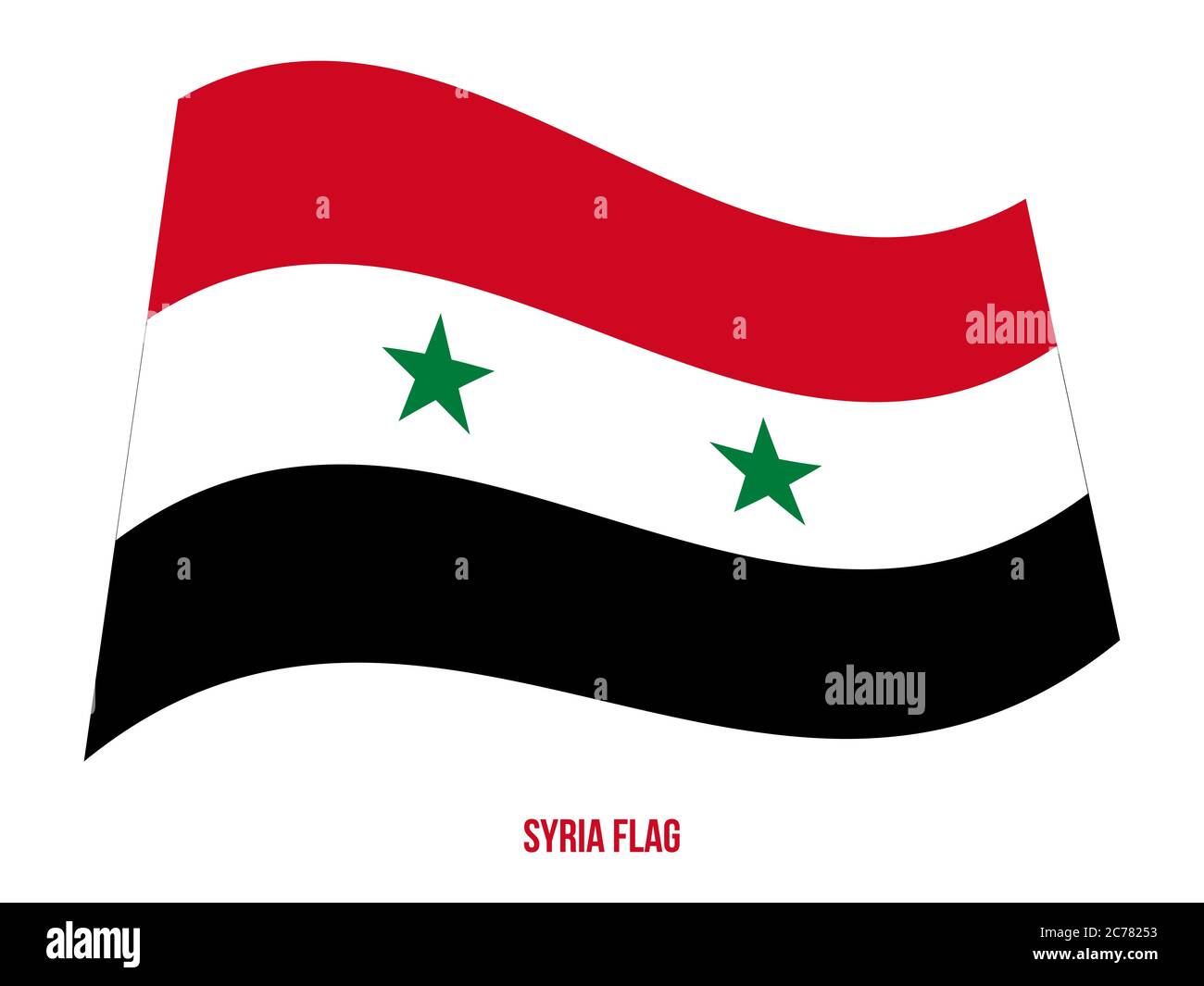 Flag of the syrian republic Stock Vector Images - Alamy