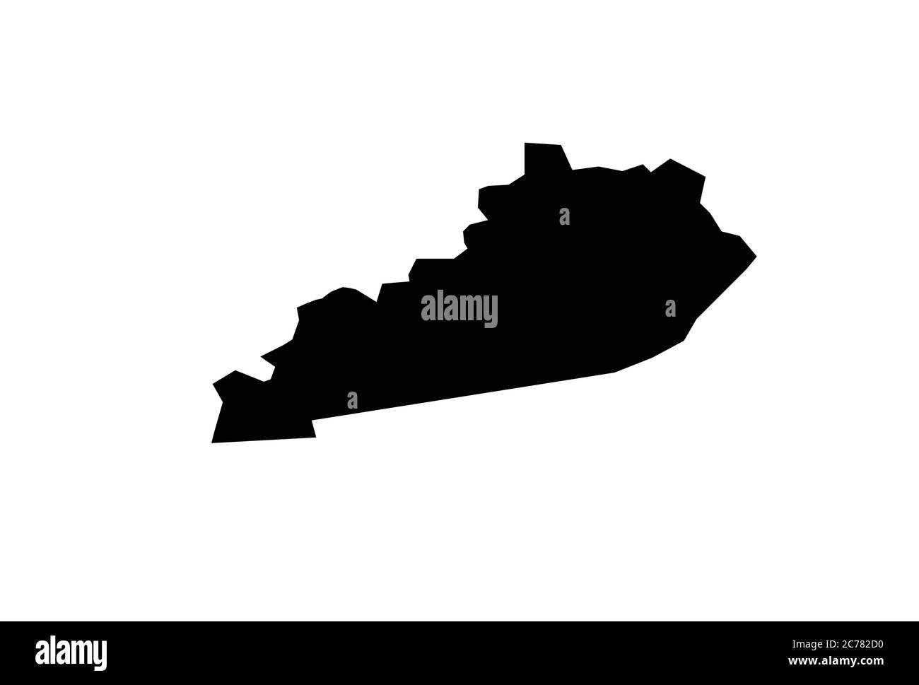 Kentucky map outline state vector illustration Stock Vector Image & Art ...