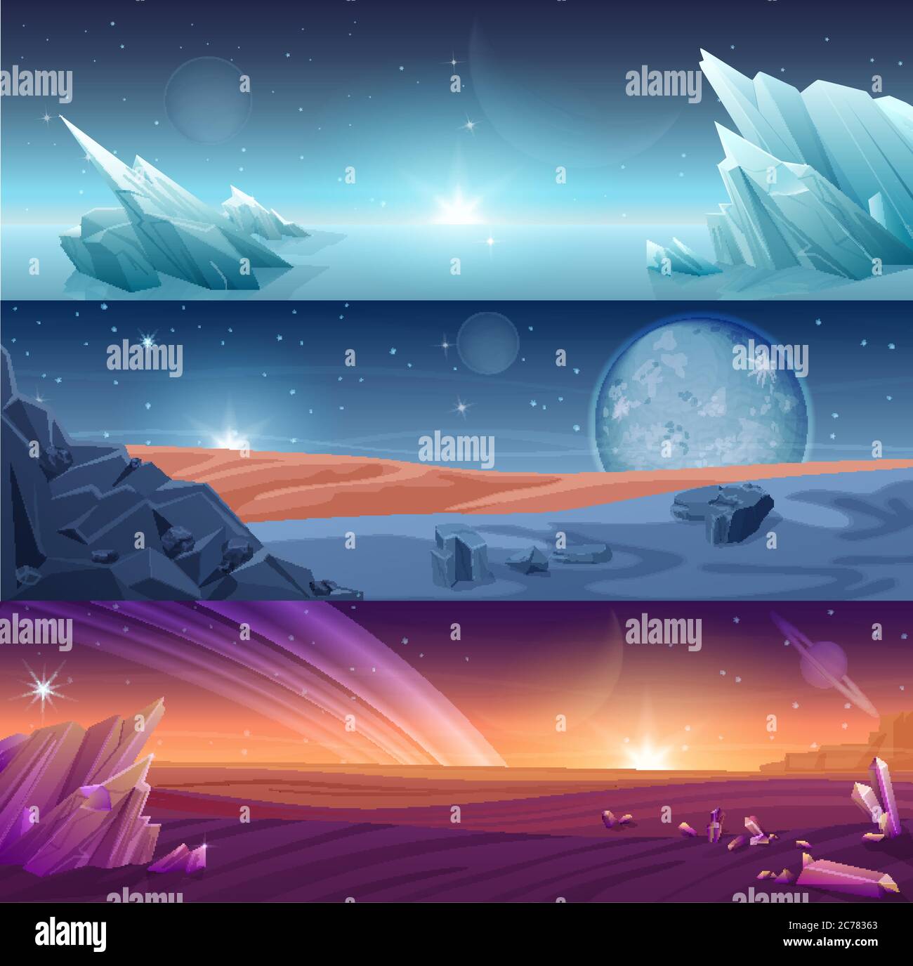 Animation sci fi alien land hi-res stock photography and images - Alamy