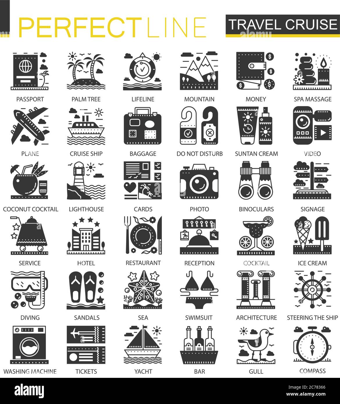 Mini cruise boat Stock Vector Images - Alamy