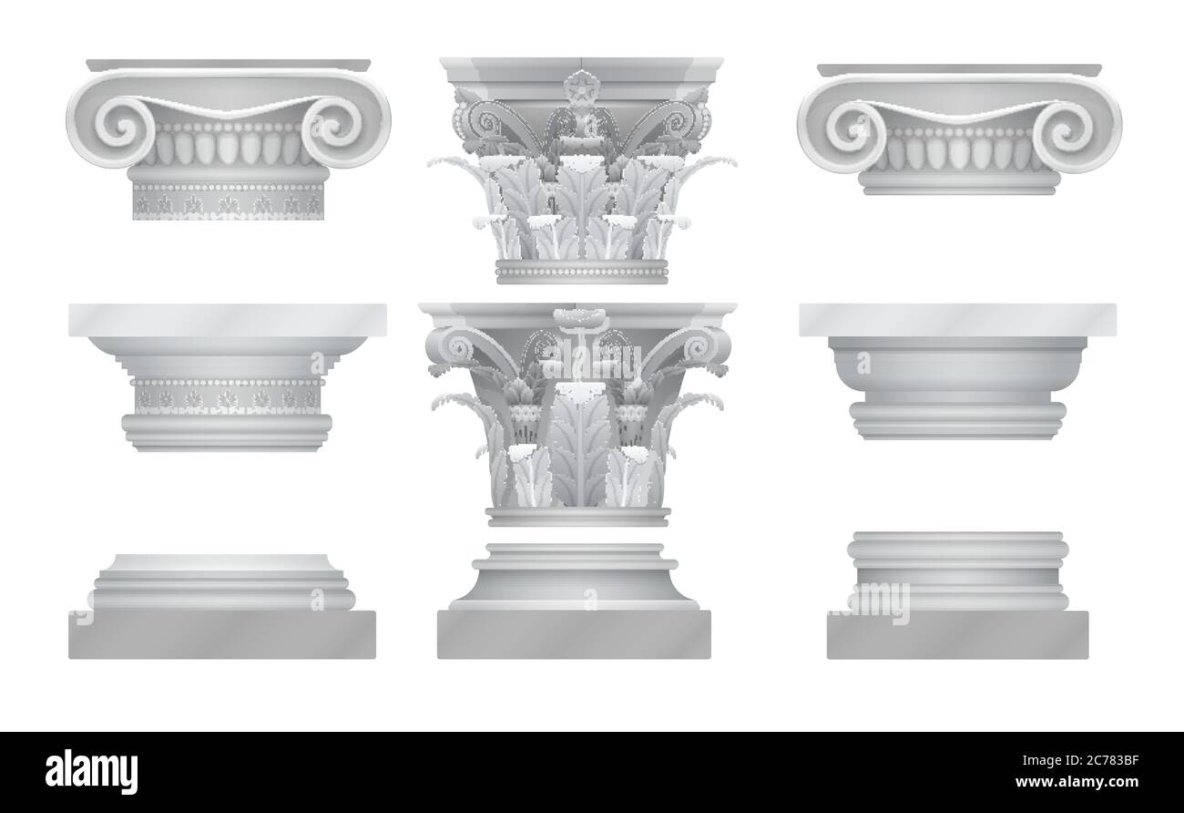 Columns capitals column capital Cut Out Stock Images & Pictures - Alamy