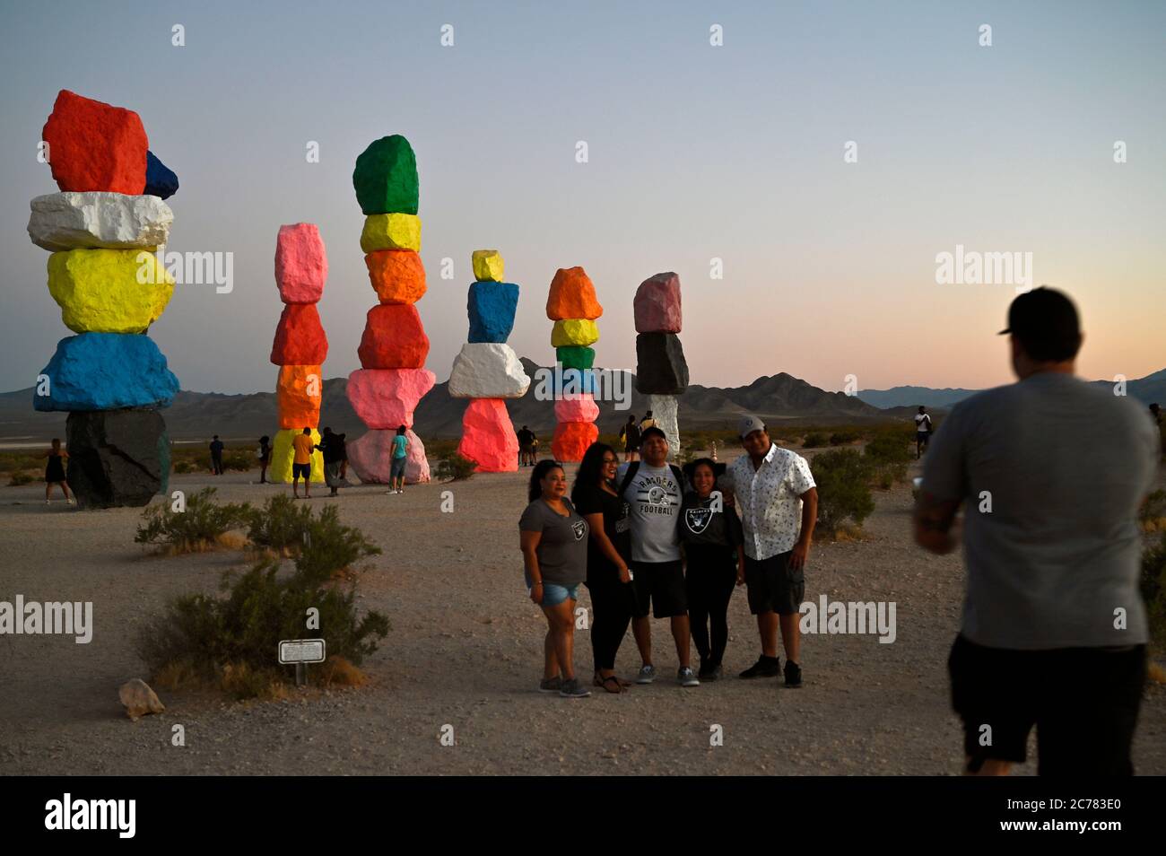 Las Vegas, Nevada, USA. 14th July, 2020. People are photographed in ...