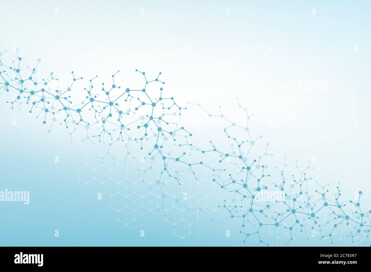 Molecular structure background. Science template wallpaper or banner ...