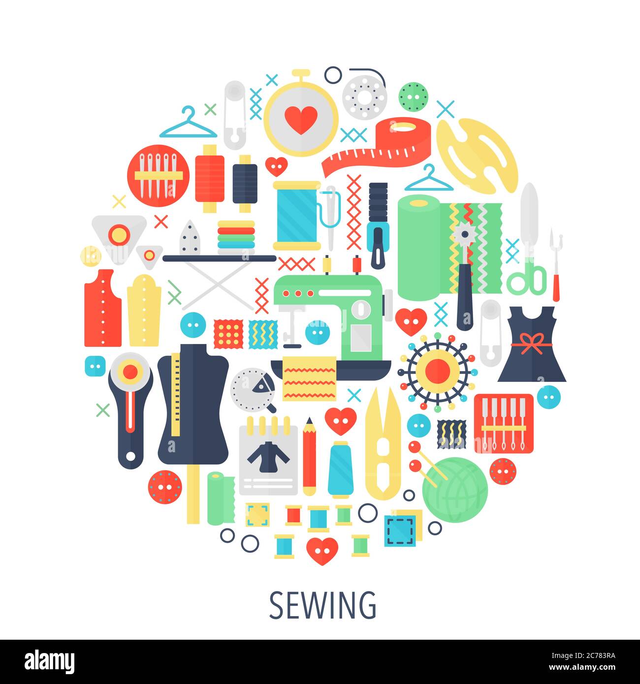 Dressmaking logo Stock Vector Images - Alamy