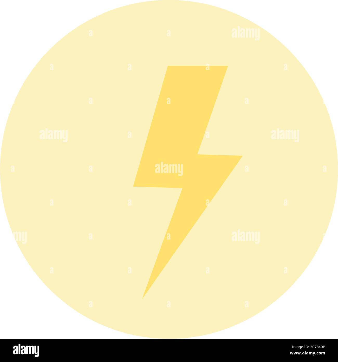yellow thunder shape vector design Stock Vector Image & Art - Alamy