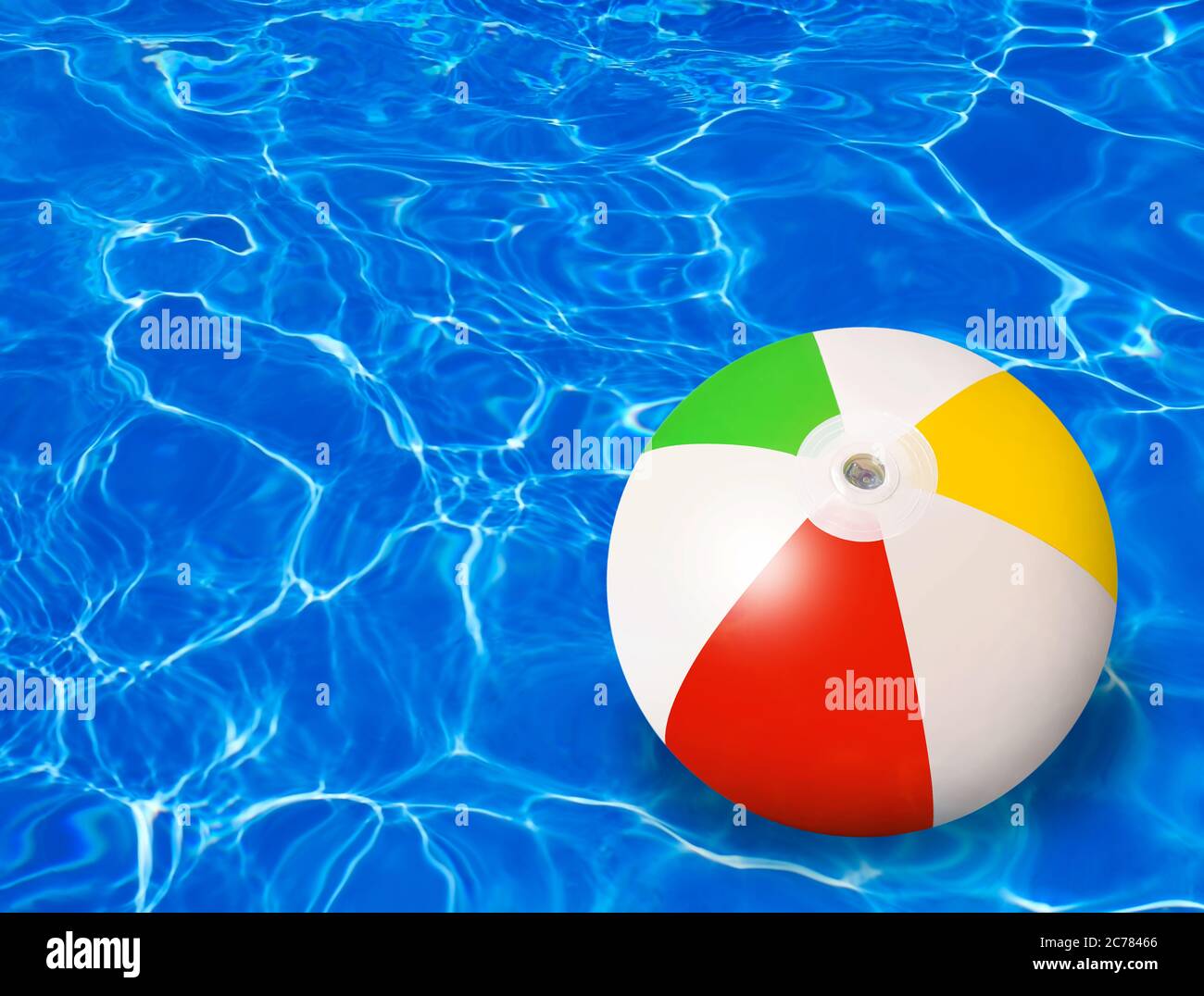 Beach ball floating on surface hi-res stock photography and images - Alamy
