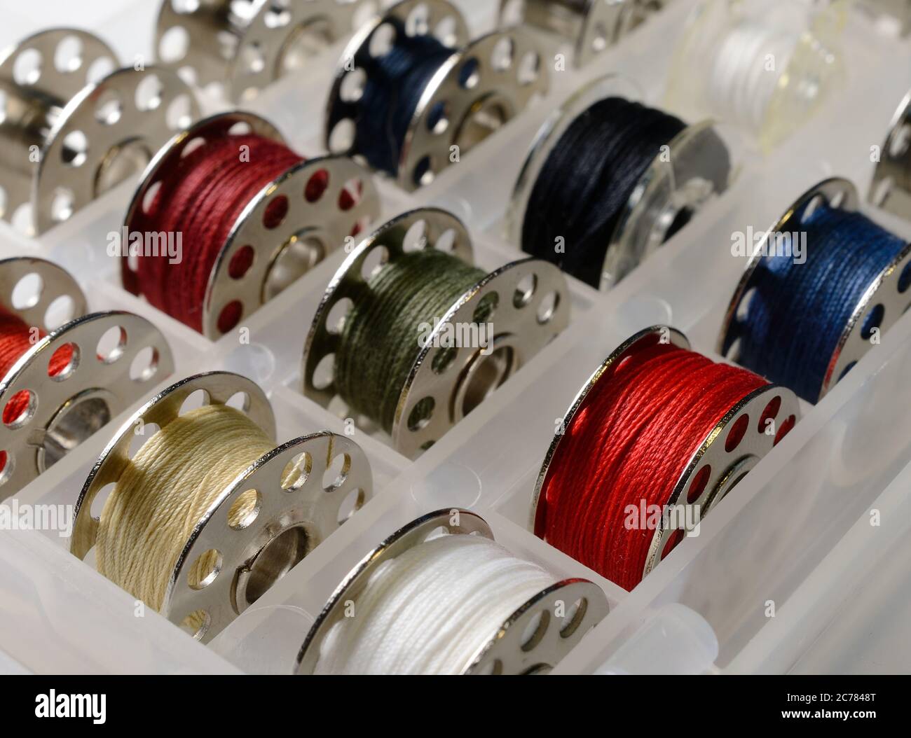 Multi colored threads hi-res stock photography and images - Alamy