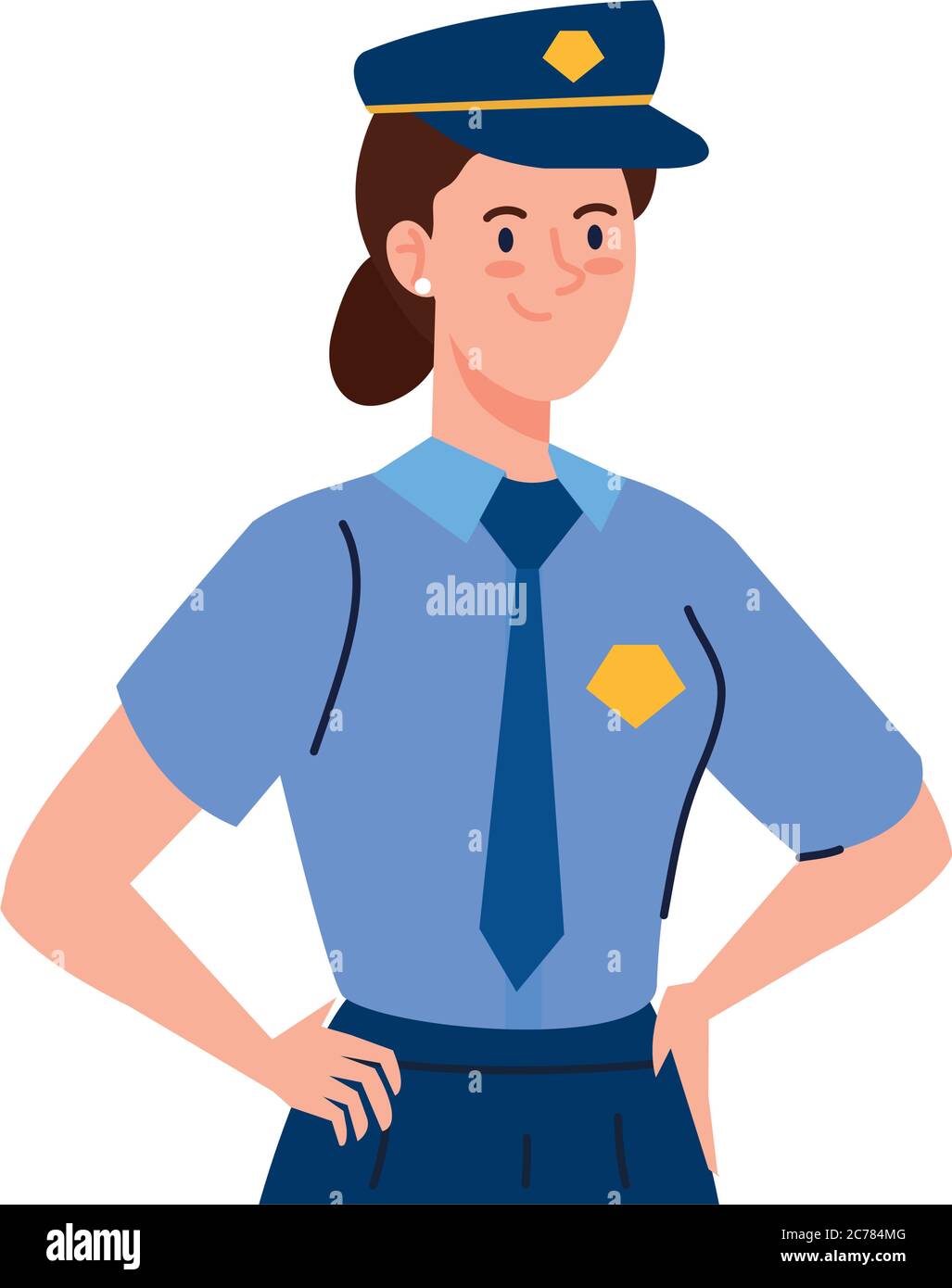 police woman worker vector design Stock Vector Image & Art - Alamy