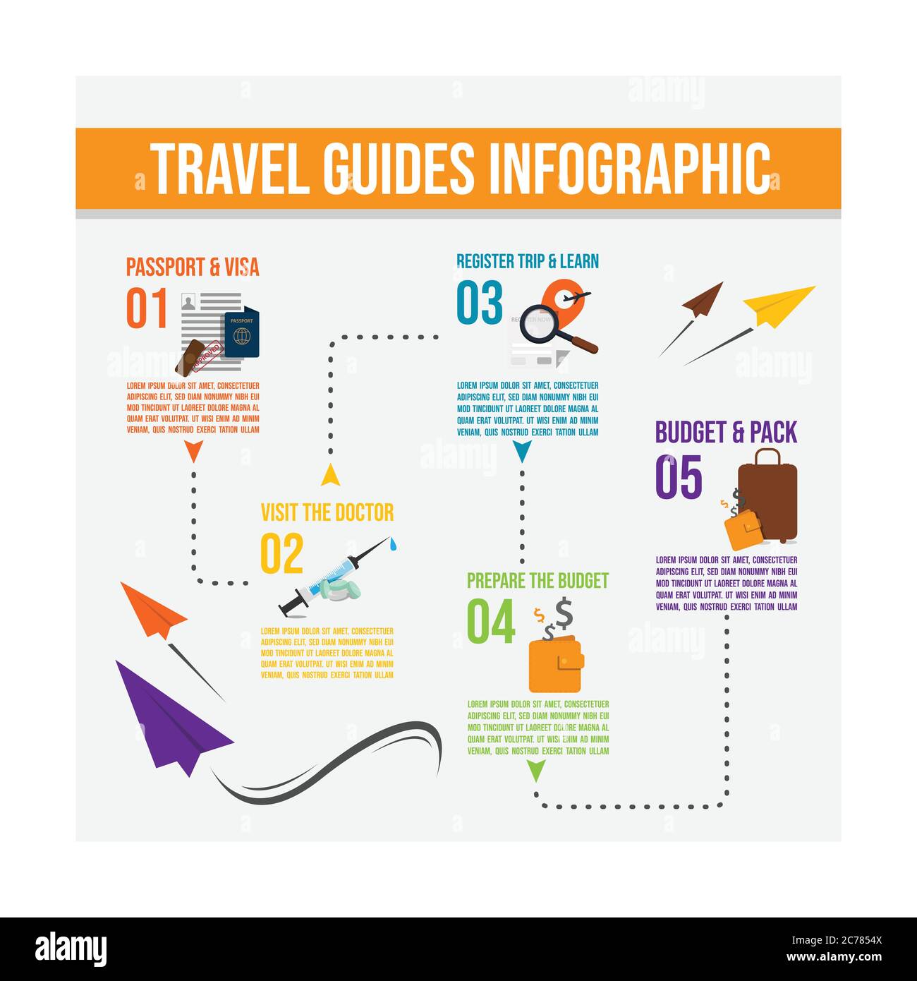 Journey infographic hi-res stock photography and images - Alamy