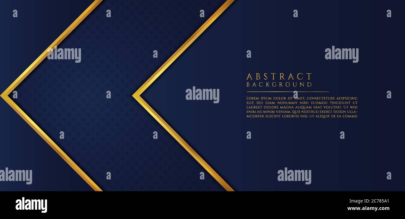 Abstract luxury gold triangle overlap layer pattern design with space ...