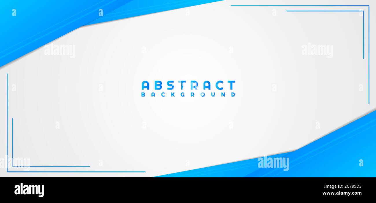 Triangle shape overlap layer frame design cyan color style with space ...