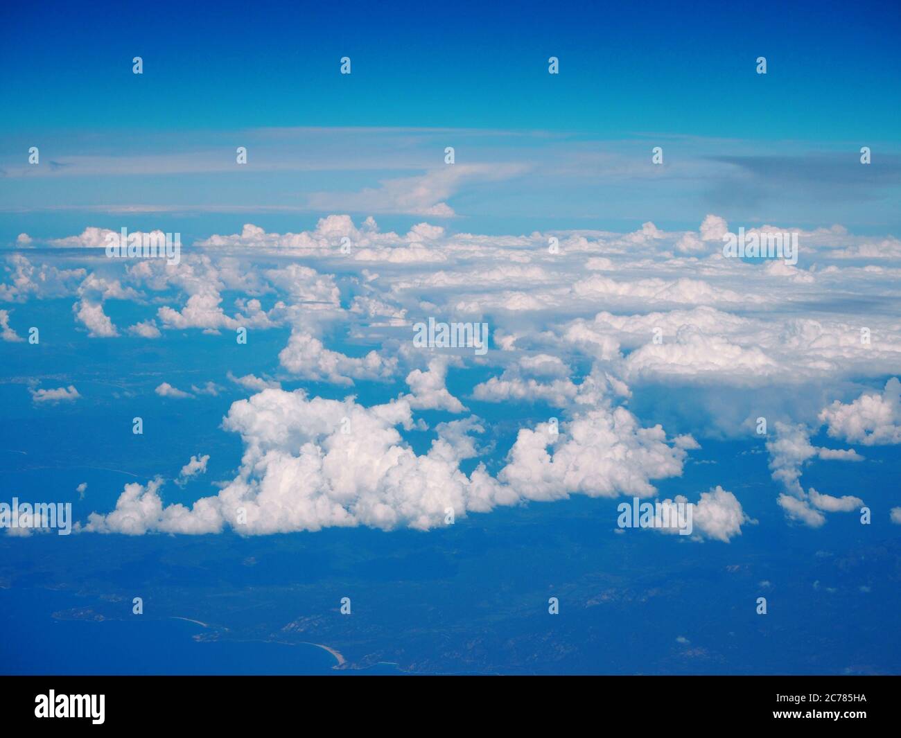 Aerial view of blue sky Stock Photo - Alamy