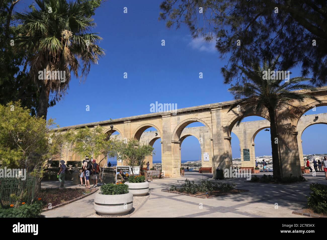 Valletta. Malta. Upper Barrakka Gardens Stock Photo - Alamy