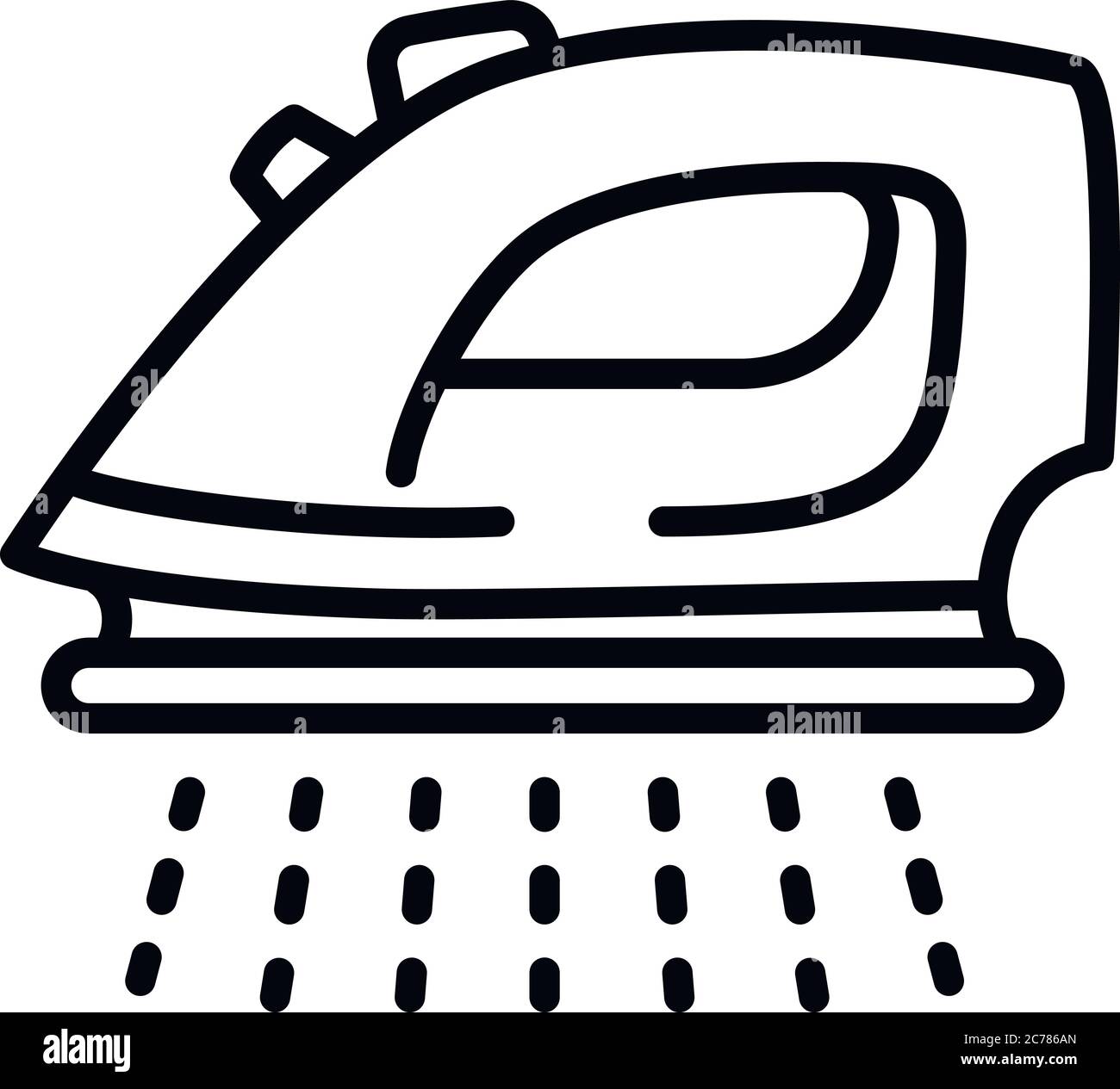Smoothing-iron icon. Outline smoothing-iron vector icon for web design ...