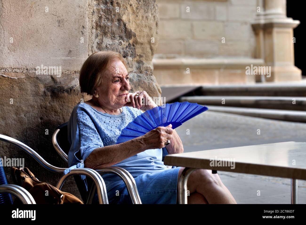 Woman cooling fan hi-res stock photography and images - Alamy