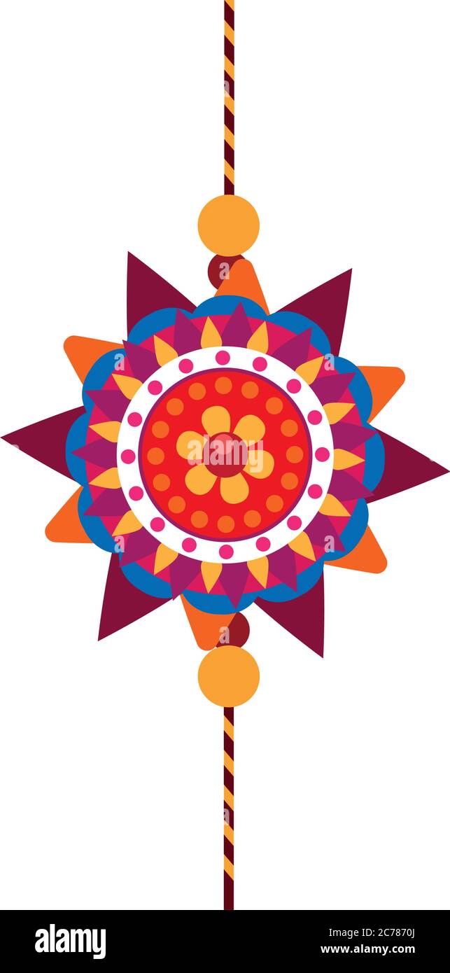 beautiful rakhi for indian festival vector ilustration design Stock ...