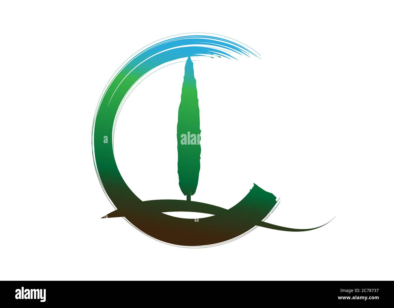 Cypress icon. Simple illustration of cypress vector icon for web ...