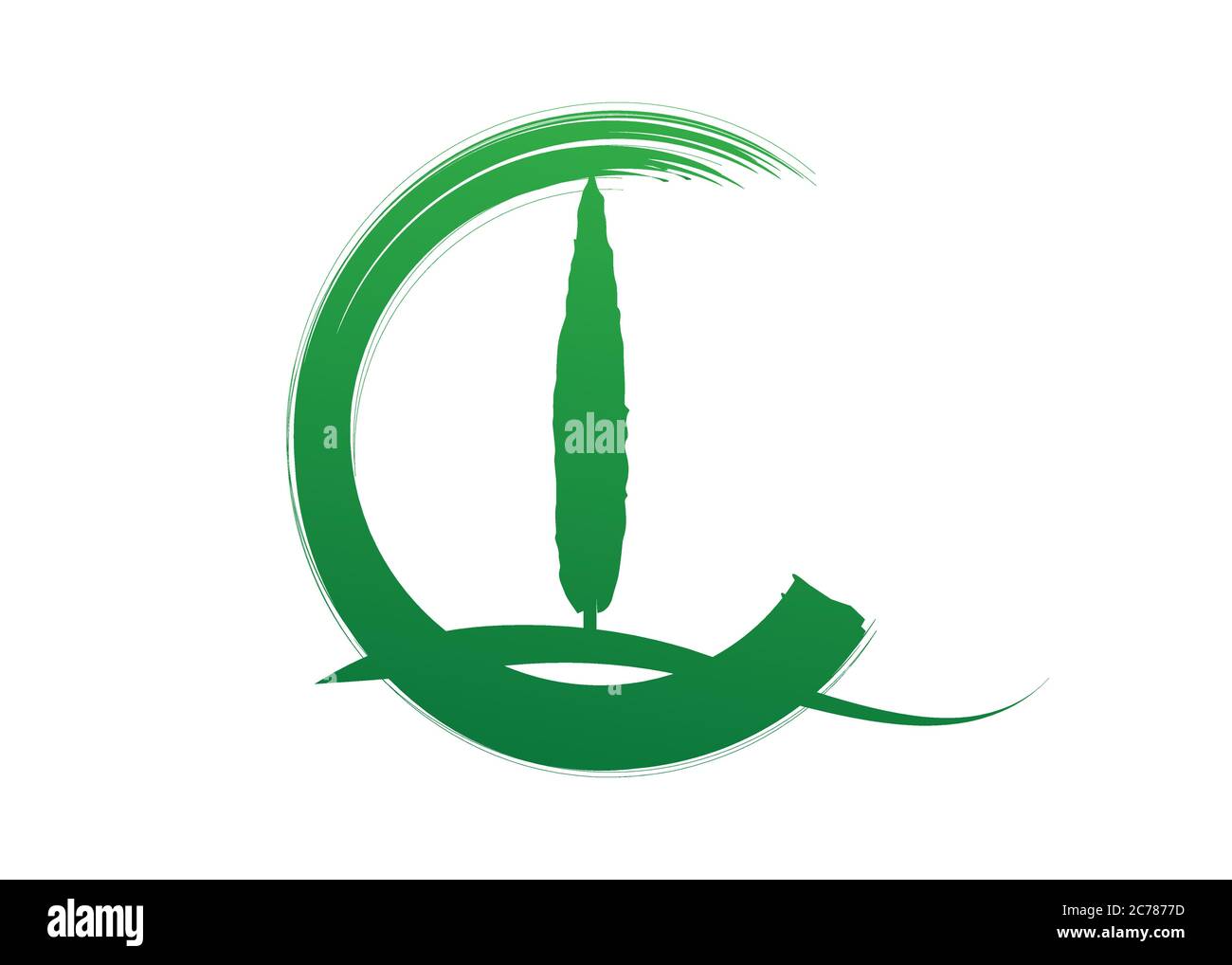 Cypress icon. Simple illustration of cypress vector icon for web ...
