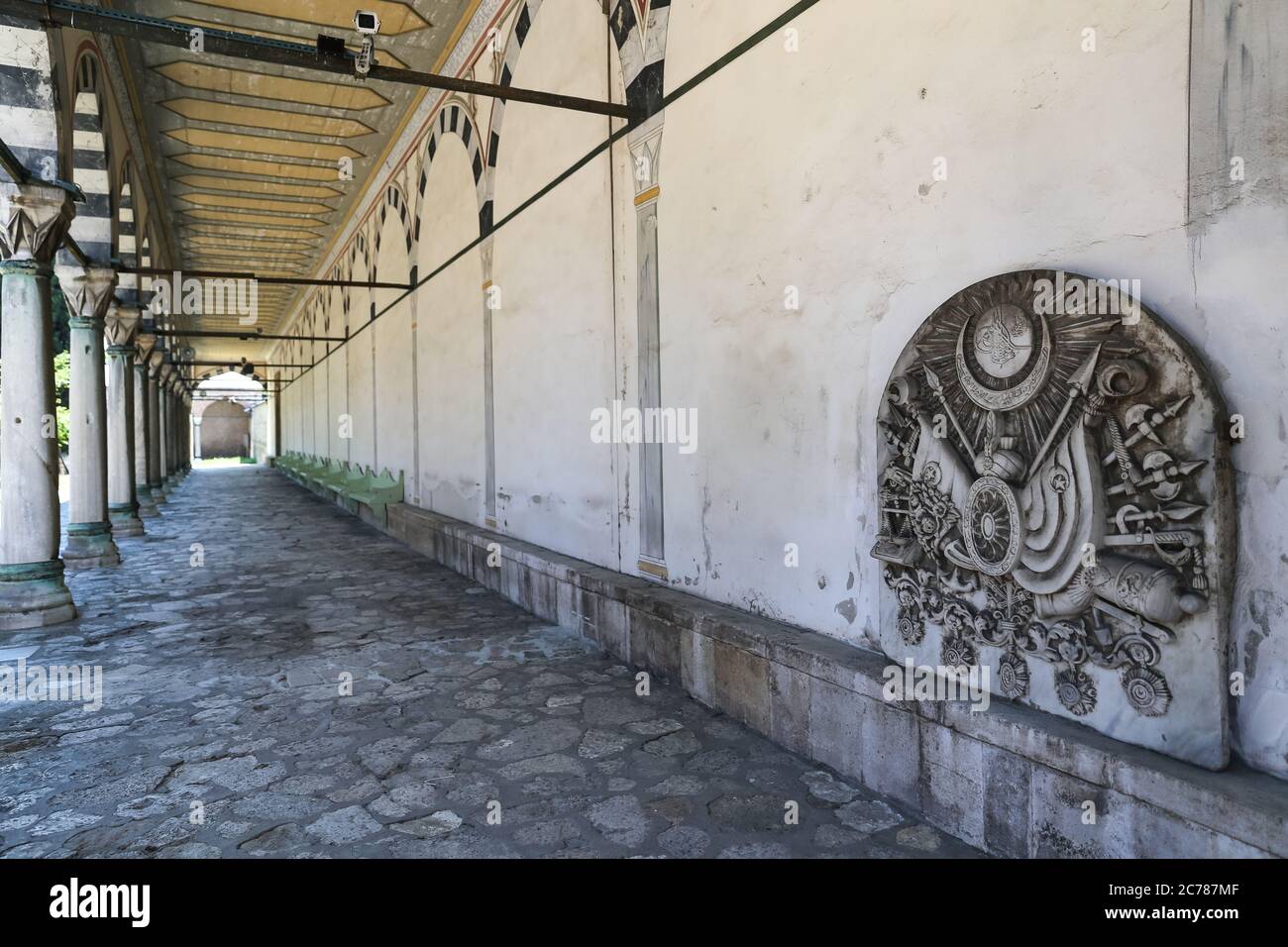 Coat of arms of the Ottoman Empire in Topkapi Palace, Istanbul City ...