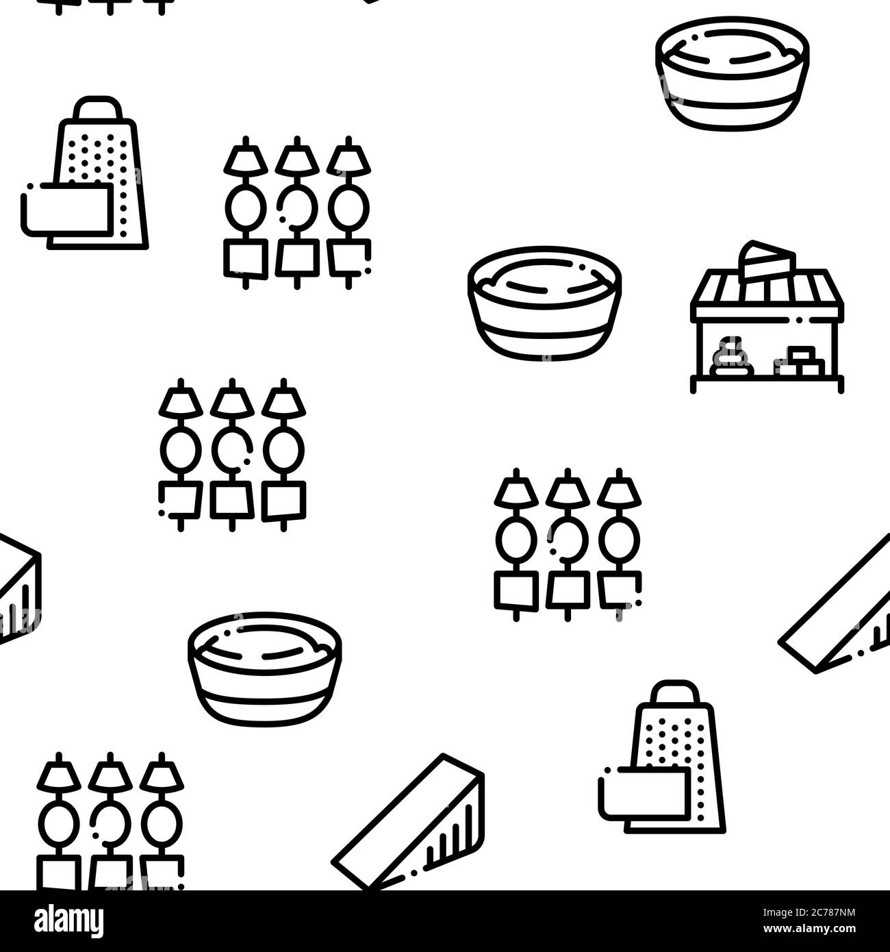 Cheese plate food seamless Black and White Stock Photos & Images - Alamy