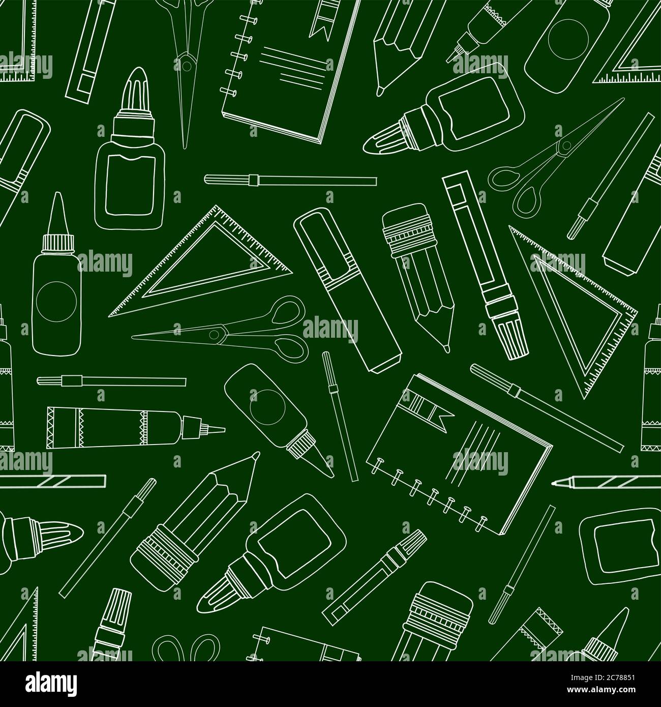 school background. school supplies. pencil, ruler and other stationery ...