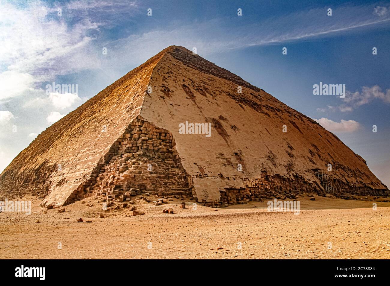 broken pyramid is an Egyptian pyramid in Dakhshur, erected during the ...