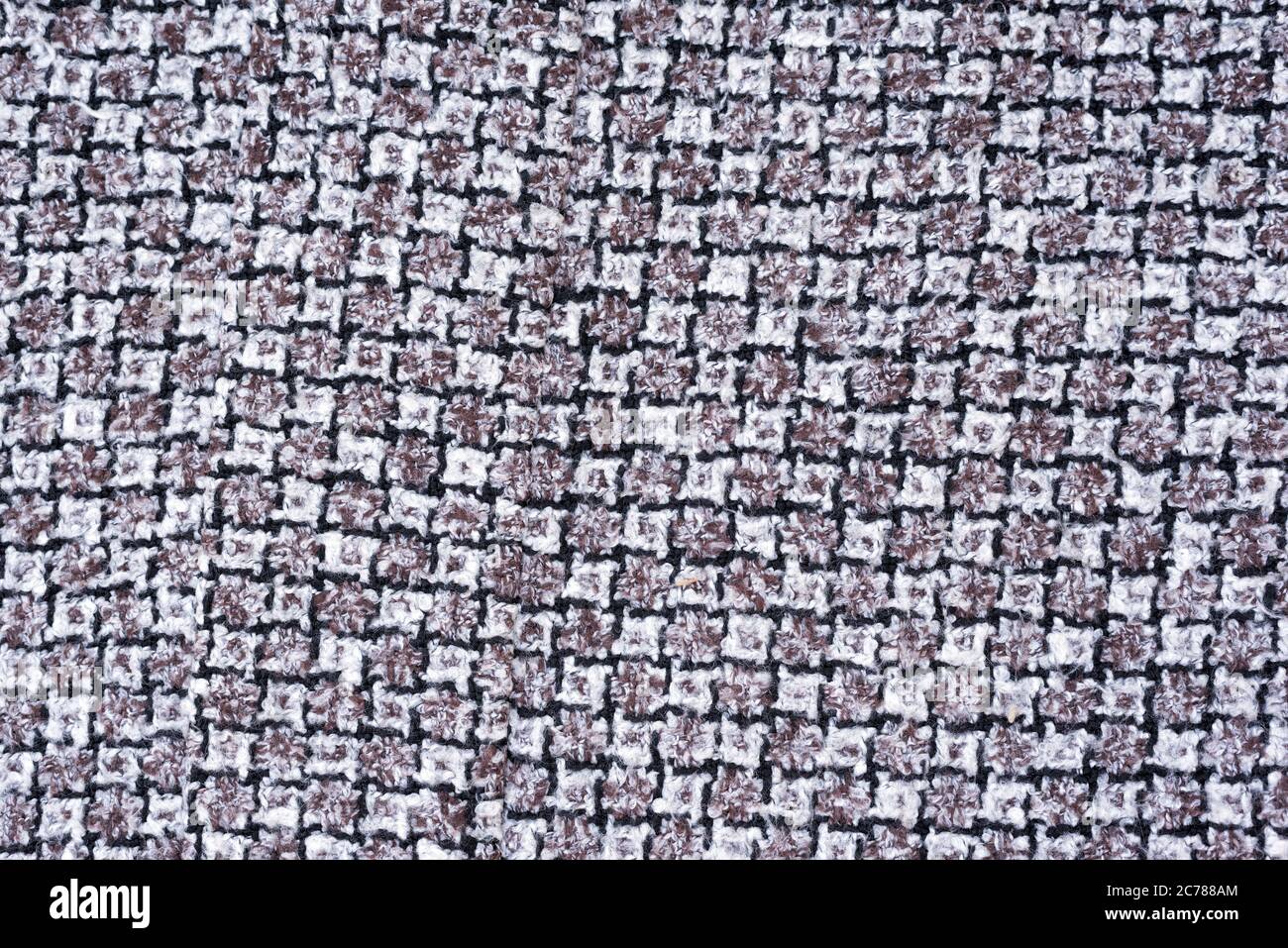 Gray and white wool fabric with a pattern of teeth. Background Stock ...