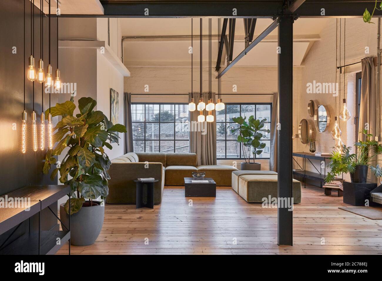 Lighting display. Tala Showroom 2019, London, United Kingdom. Architect ...