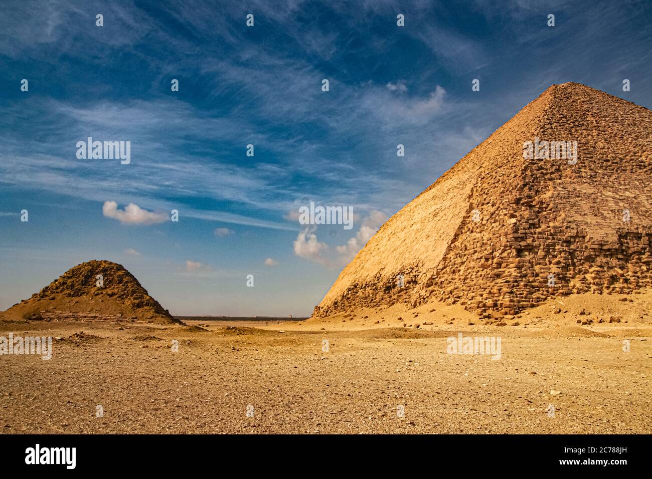 broken pyramid is an Egyptian pyramid in Dakhshur, erected during the ...