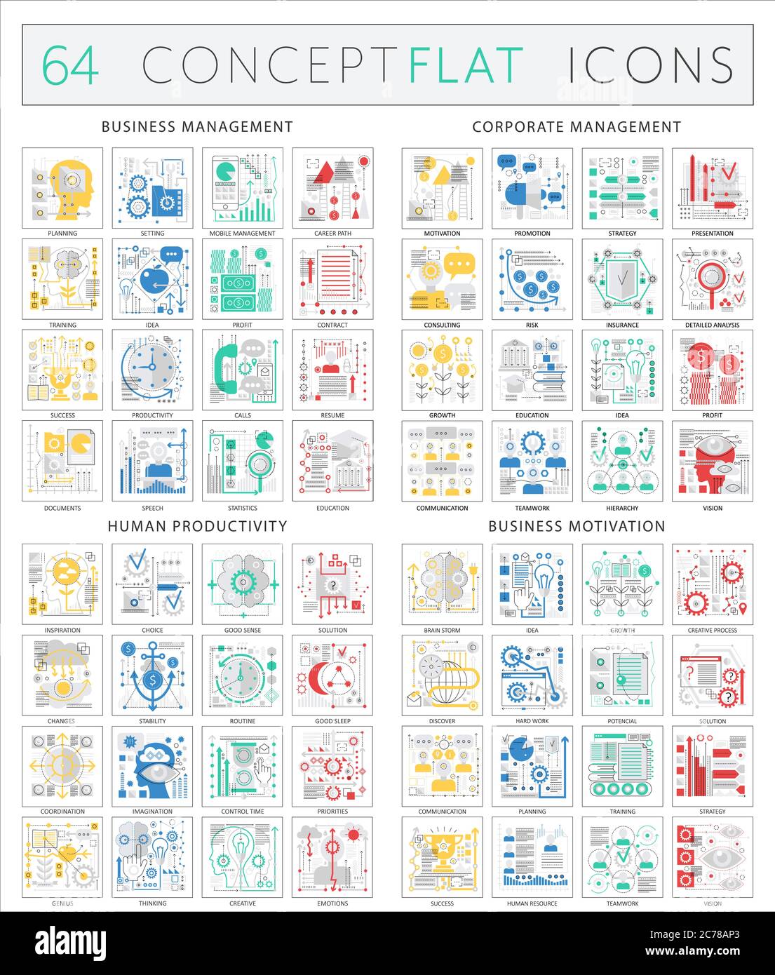 Mono color icons Stock Vector Images - Alamy