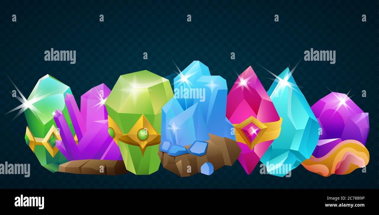 Cartoon crystals hi-res stock photography and images - Alamy