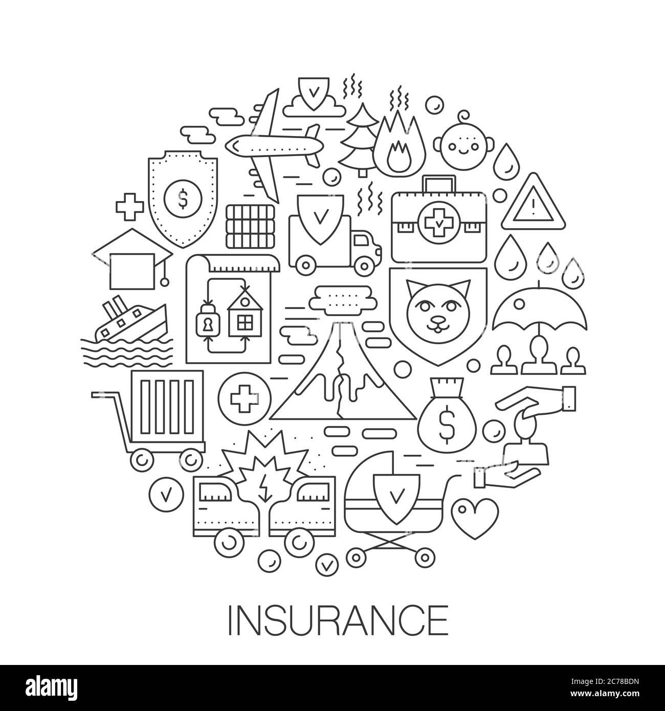 Digital patient illustration circle Black and White Stock Photos ...