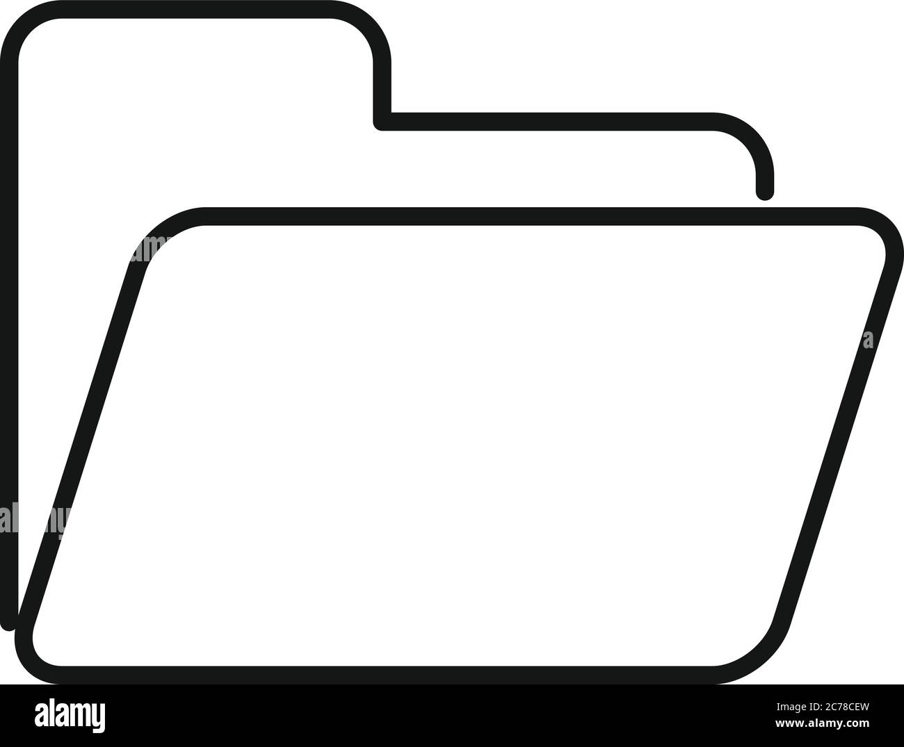 Catalogue paper folder icon. Outline catalogue paper folder vector icon for web design isolated ...