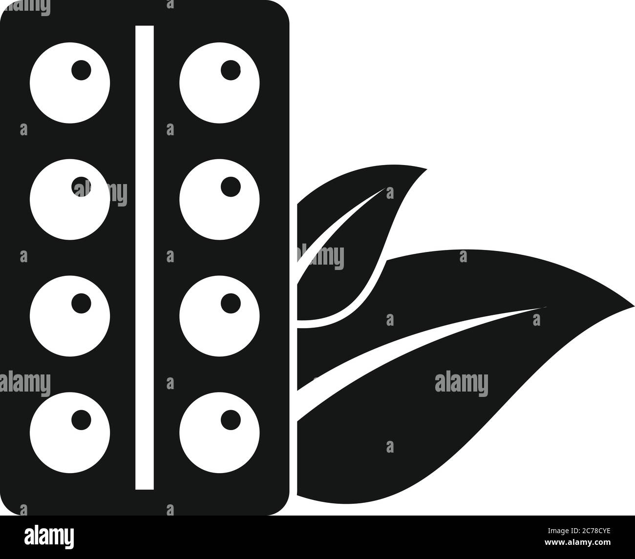 Pill blister icon. Simple illustration of pill blister vector icon for ...