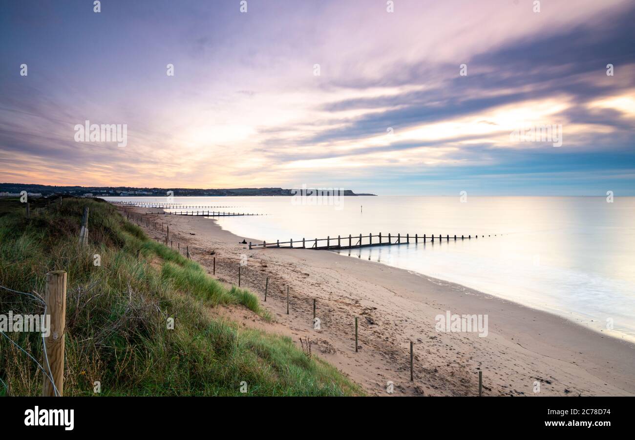Sunrise at Dawlish Warren Beach - Devon, England Stock Photo - Alamy