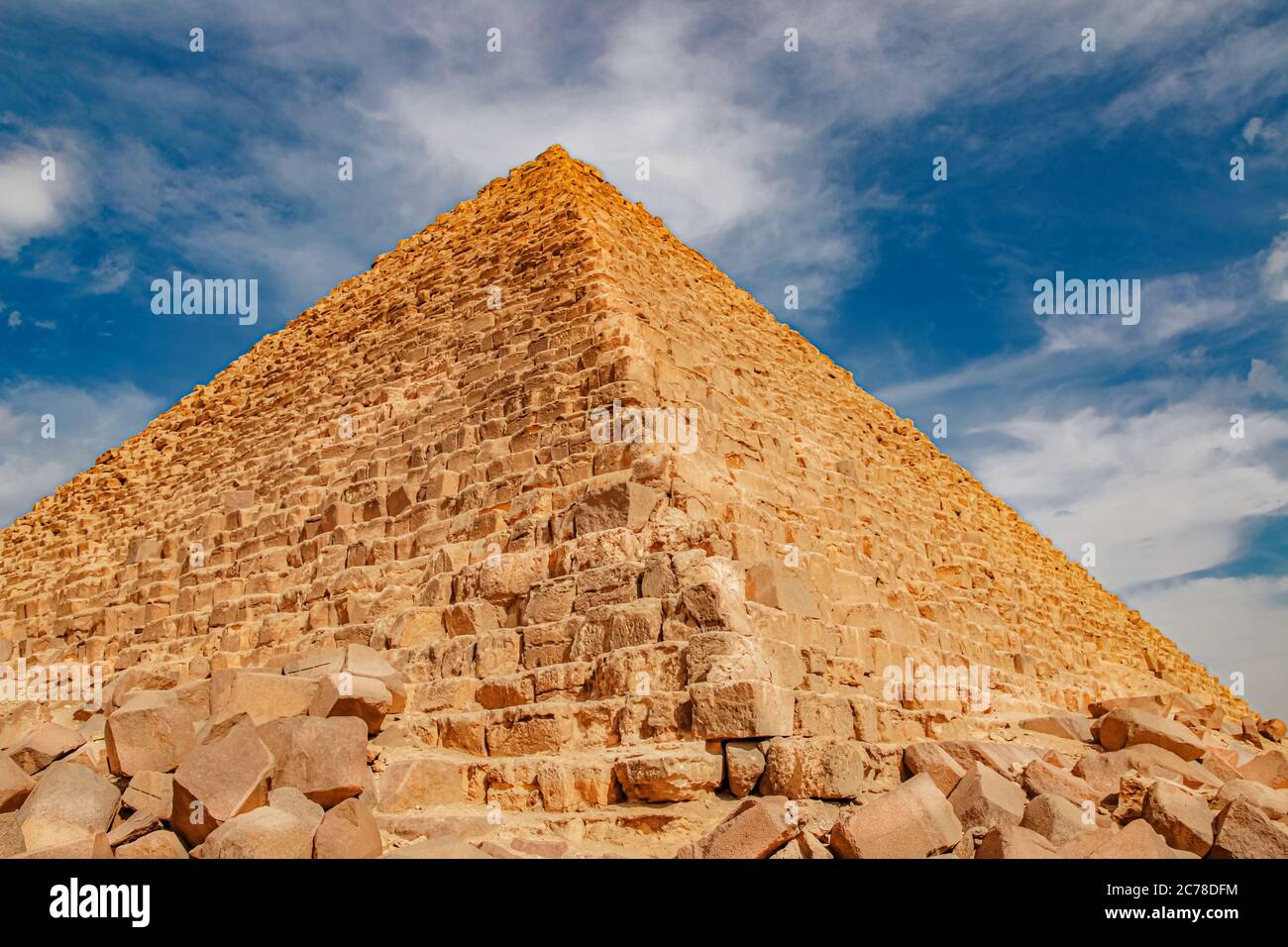 Ancient Pyramid of Mycerinus, Menkaur in Giza, Egypt Stock Photo - Alamy