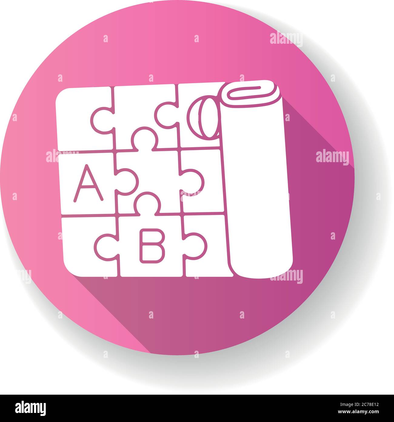 Foam Alphabet Puzzle Mat Stock Vector Images Alamy