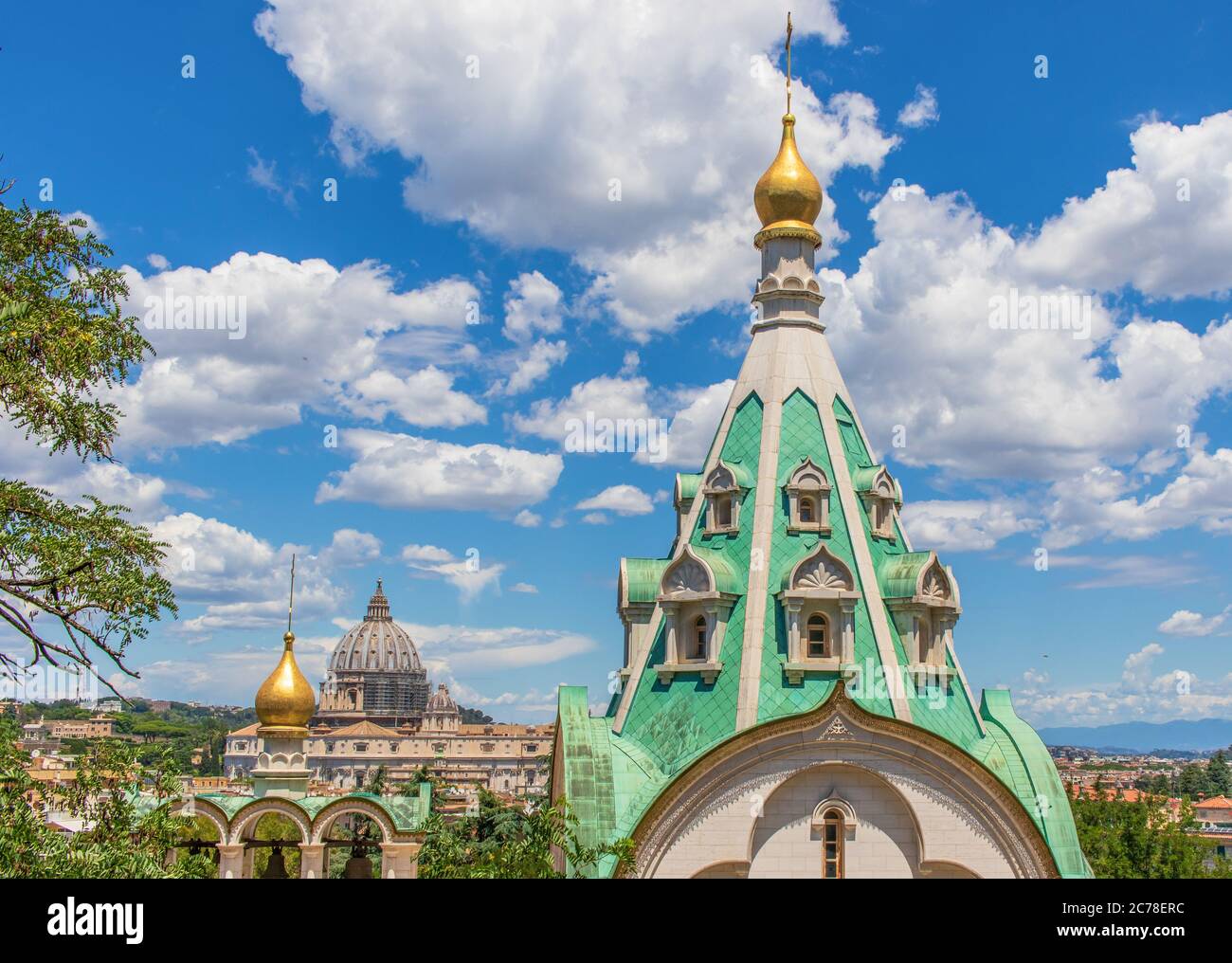 Rome displays dozens wonderful churches. Here in particular Santa ...