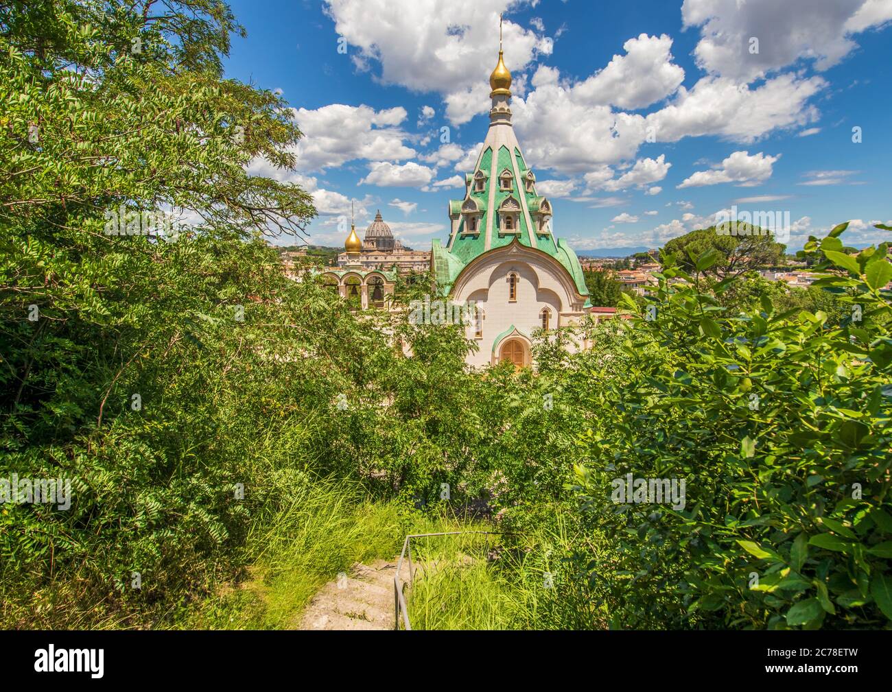 Rome displays dozens wonderful churches. Here in particular Santa ...