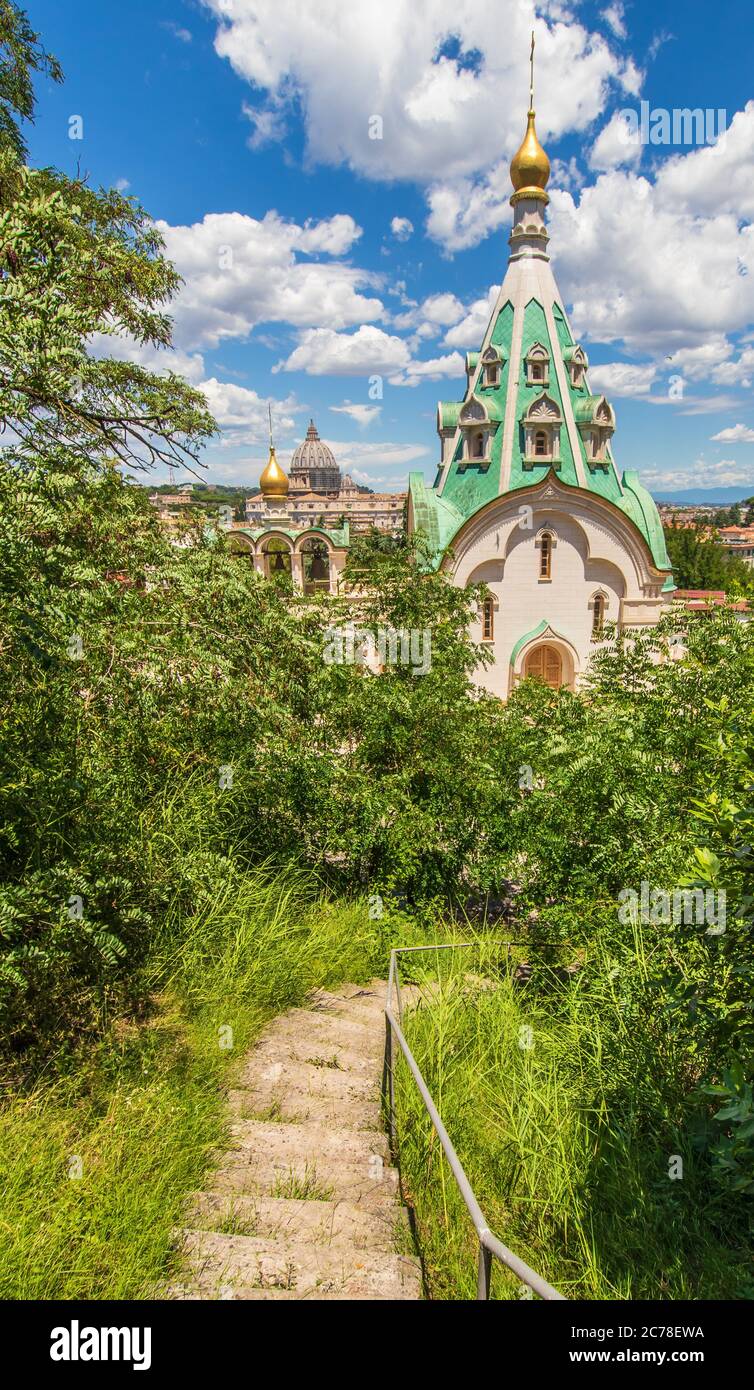 Rome displays dozens wonderful churches. Here in particular Santa ...