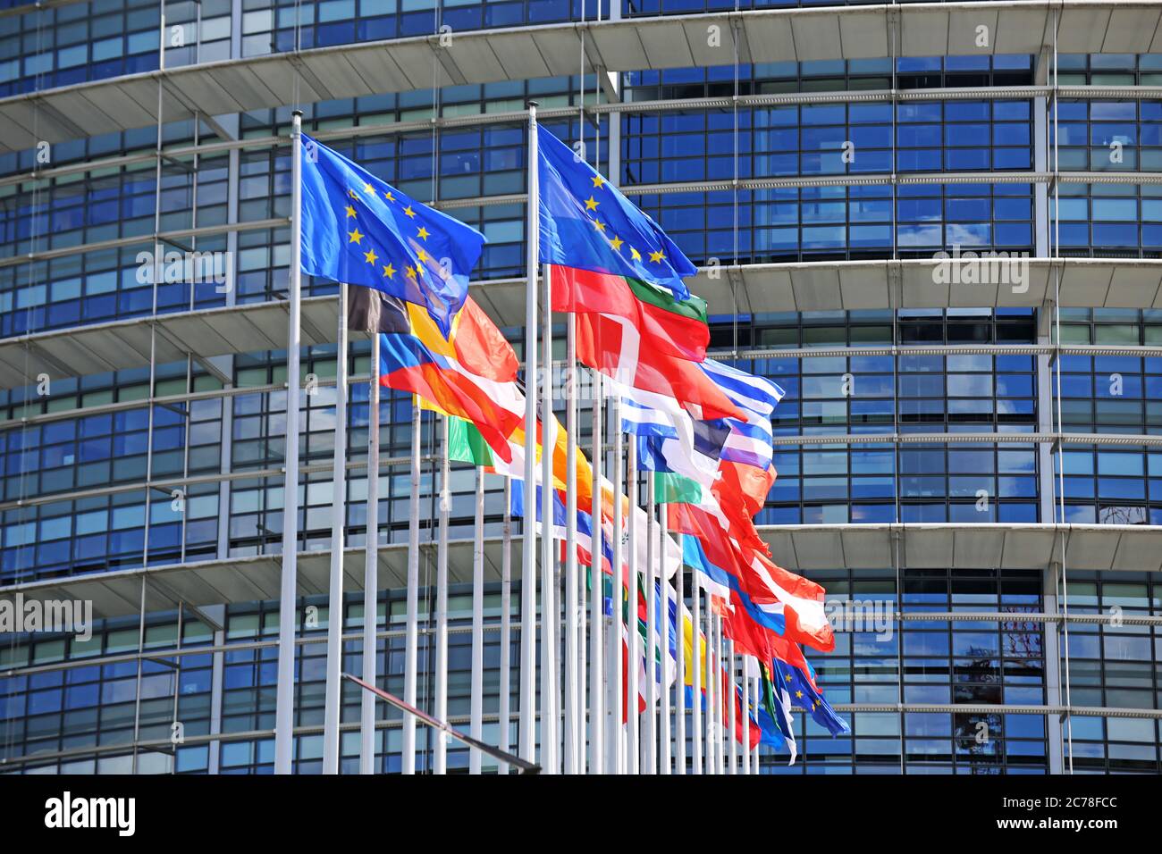 Flags in strasbourg hi-res stock photography and images - Alamy