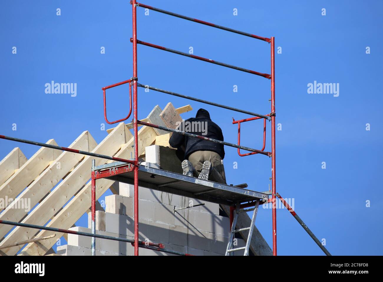 Carpentry work on a residential building Stock Photo - Alamy