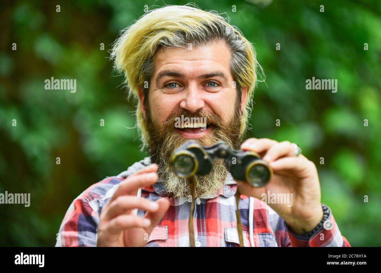 Tourism summer vacation. Hobby and leisure. Hipster tourist holds ...