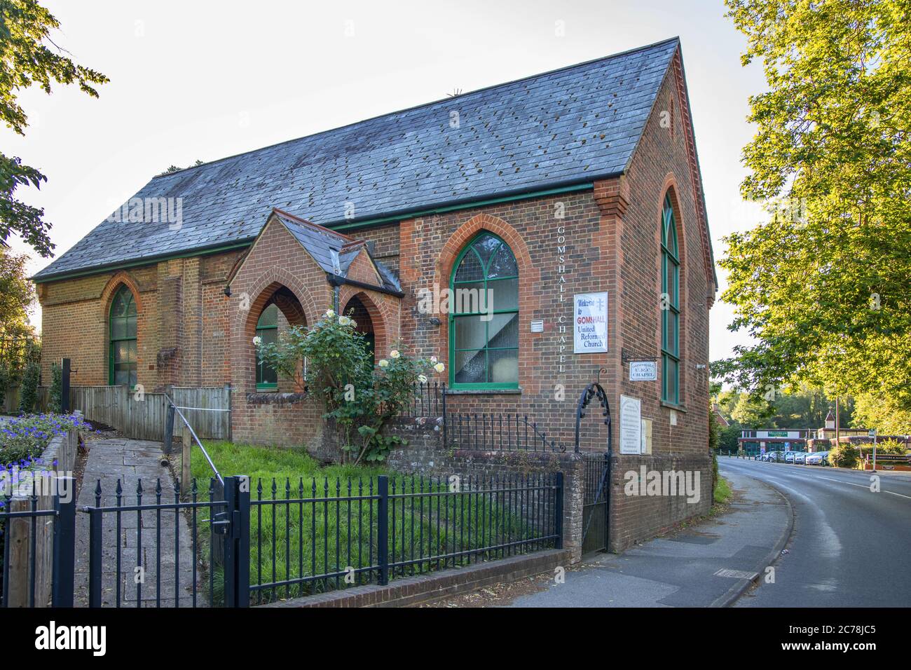 small village church in the village of gomshall in surrey Stock Photo ...