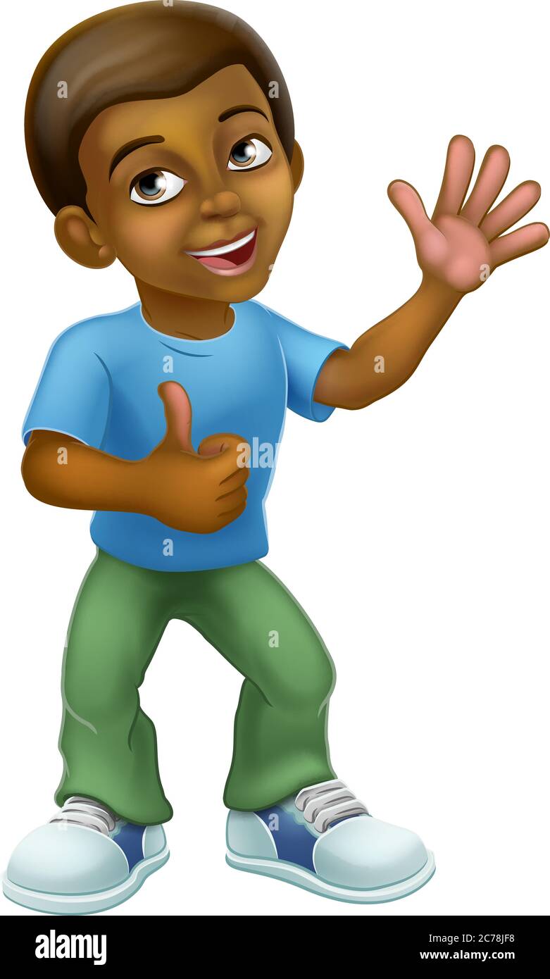 Cartoon Black Boy Clip Art